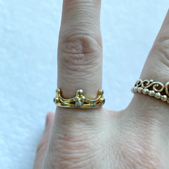 Disney | Jewelry | Disney Gold Mickey Crown Ring | Poshmark